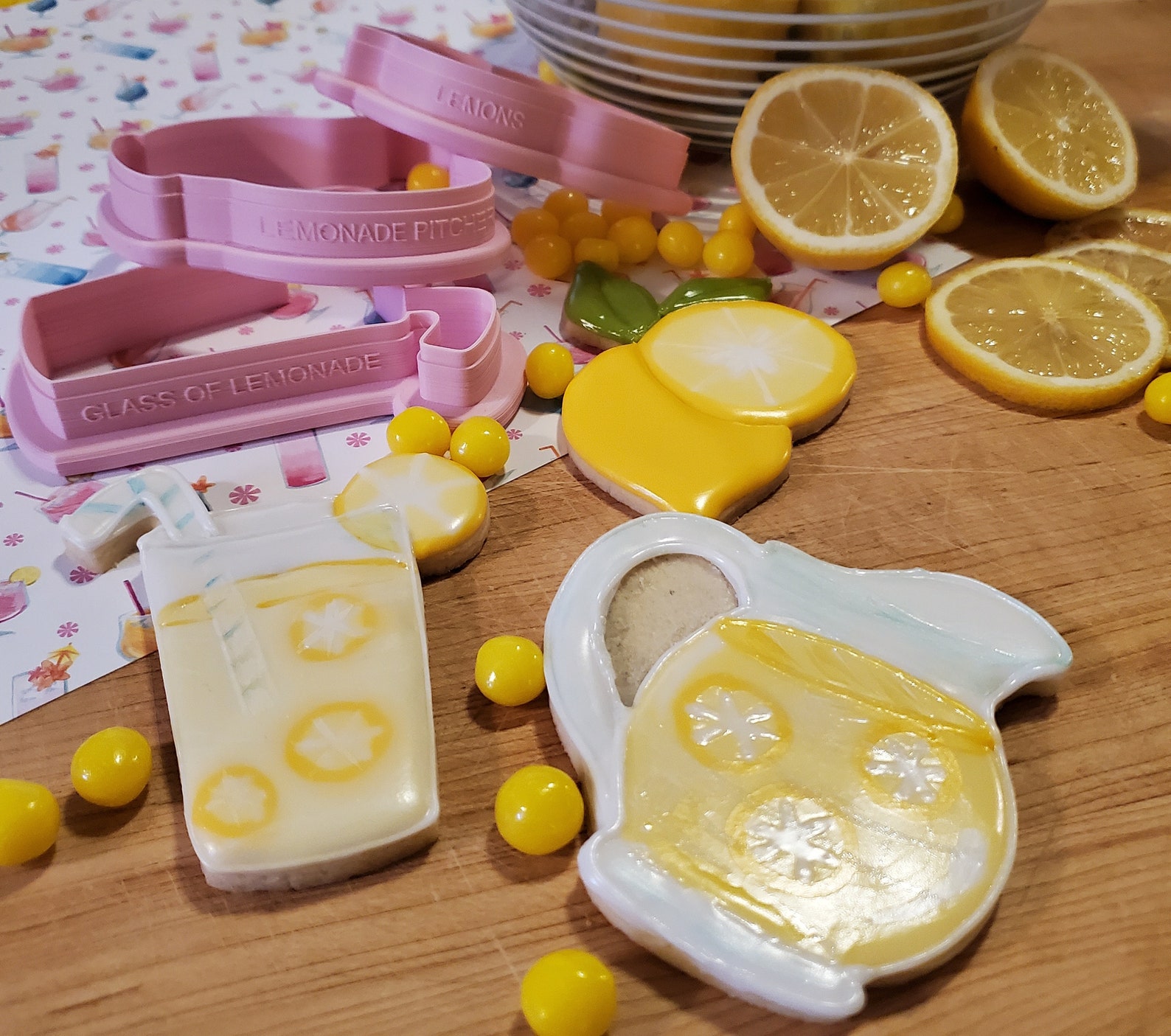 Lemonade Cookie Cutters Pitcher of Lemonade Glass of - Etsy