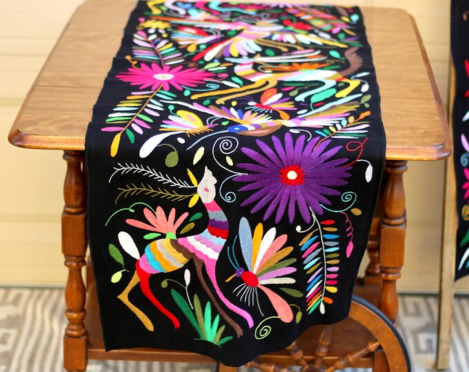 Tenango Otomi Table Runner-mexican Traditional Table Runner-hand ...