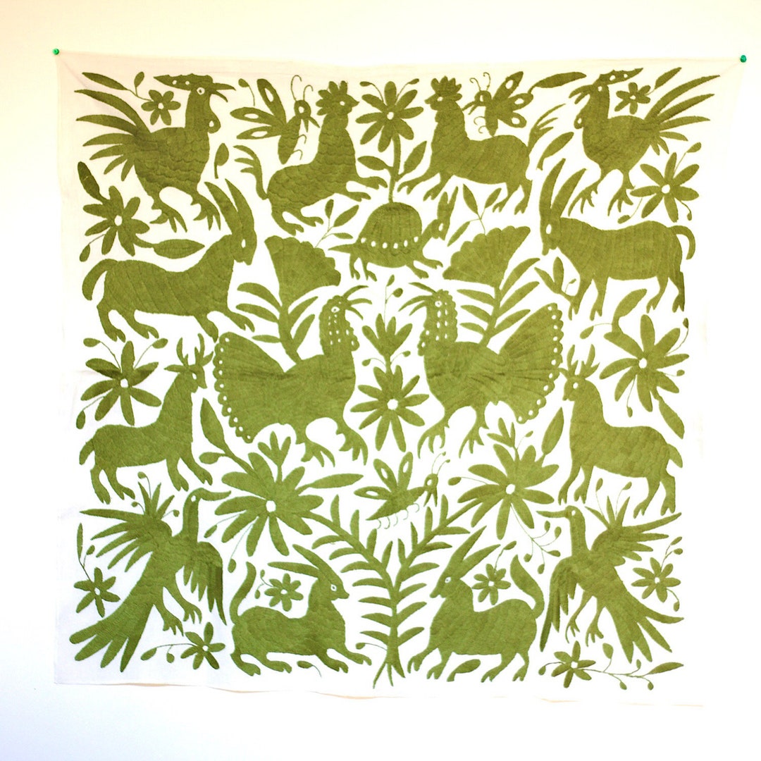 Otomi Wall Art-tenango Hand Embroidered Wall Art Otomi Wall - Etsy