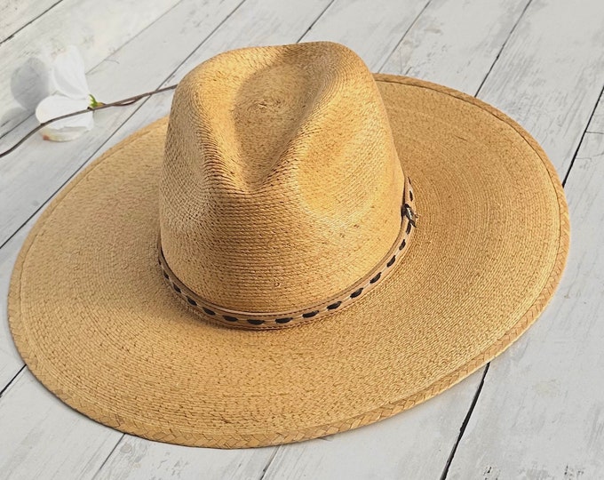 Palm Leaf Indiana Hat - Hat/ Sombrero - Palma Hat Handmade-mexican Palm ...