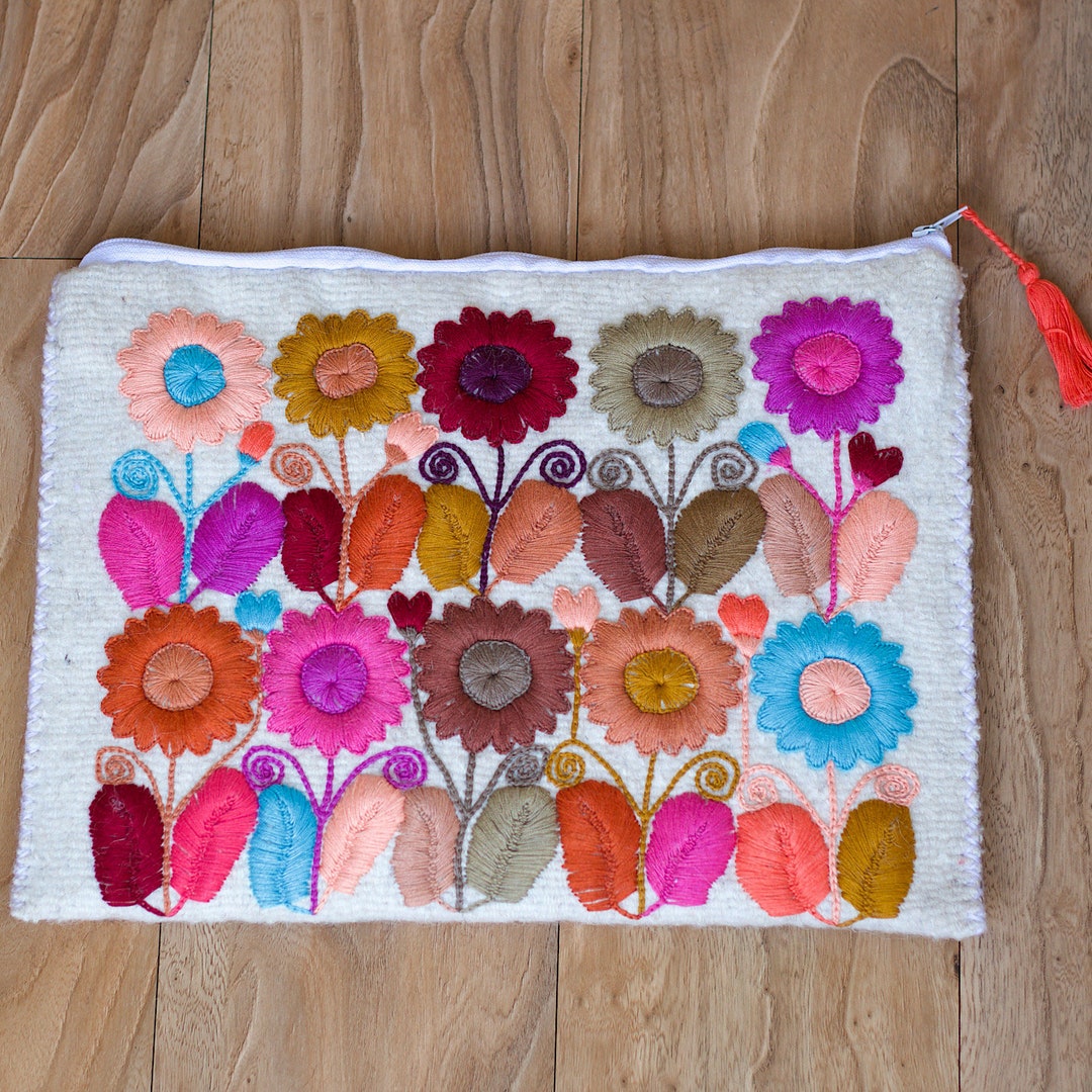 Laptop Wool Bag-hand Woven Laptop Sleeve-hand Crafted Mexican Laptop ...