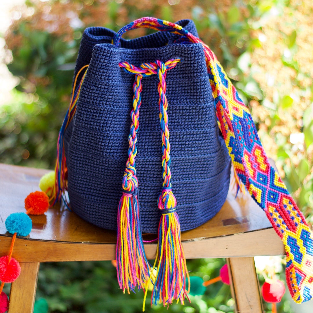 Handwoven Crochet Bag-artisanal Mayan Morral-mexican Crochet - Etsy