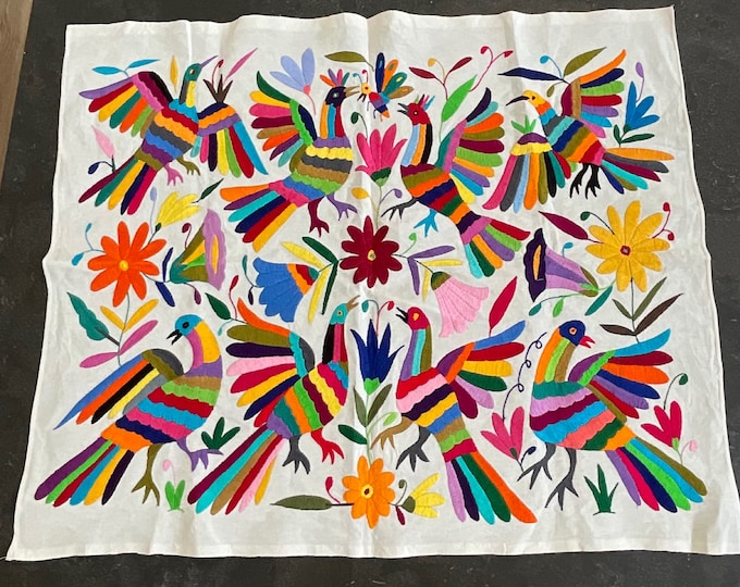 Otomi Wall Art-tenango Hand Embroidered Wall Art Otomi Wall Hanging ...