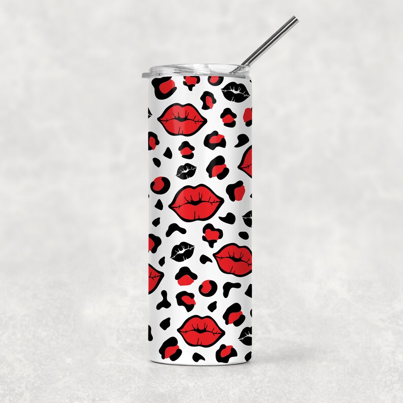 Red Leopard Lips Pattern SVG Lips Cheetah Pattern Svg Kiss - Etsy