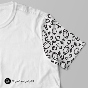 Black Leopard Football Pattern, Football Cheetah Pattern Svg, Sport ...