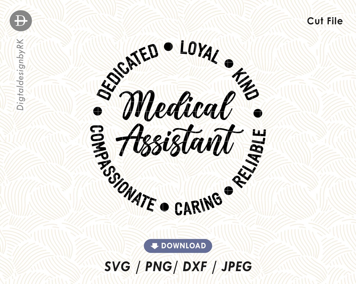 Medical Assistant Svg Gift for MA Medical Assistant SVG for - Etsy