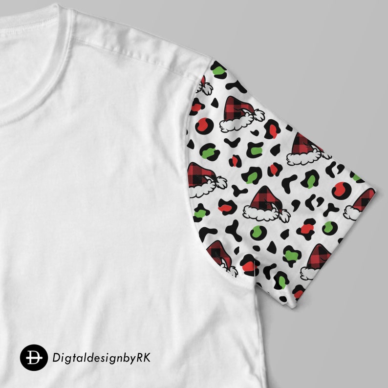 Buffalo Plaid Santa Hat Leopard Pattern Christmas Hat Cheetah - Etsy