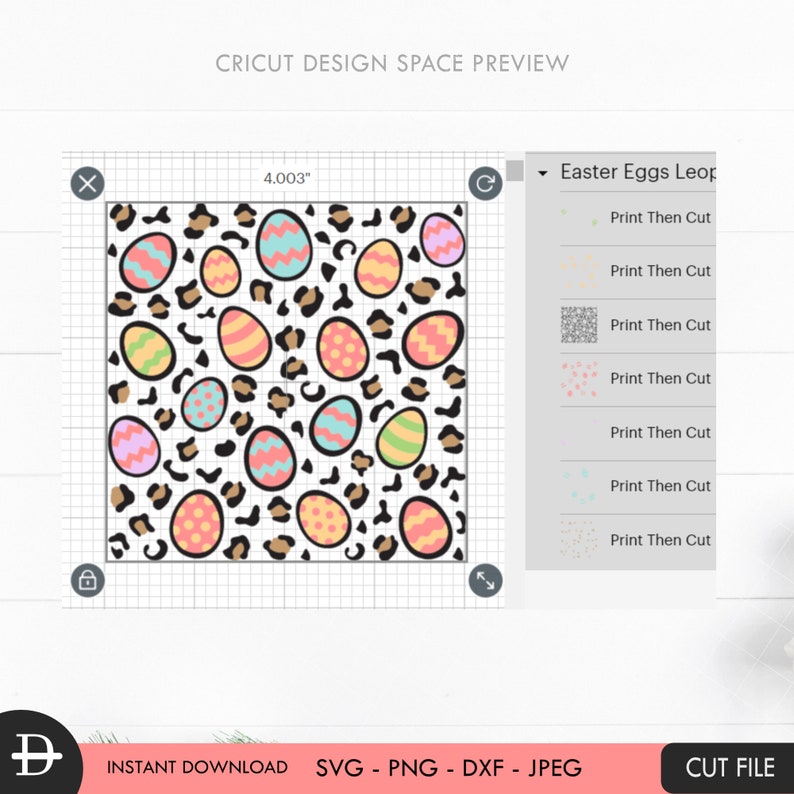 Colorful Leopard Easter Eggs Pattern Svg Leopard Easter Egg | Etsy