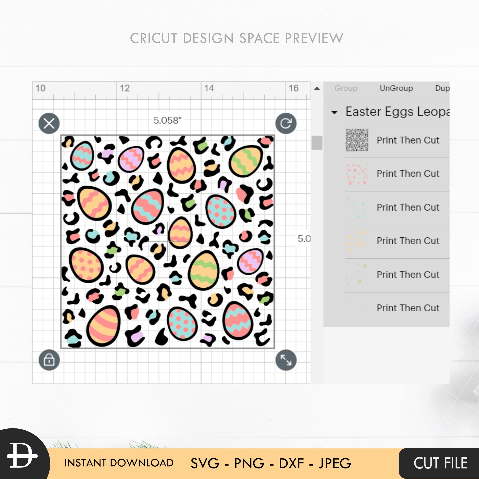 Pastel Leopard Easter Eggs Pattern Svg Leopard Easter Egg - Etsy