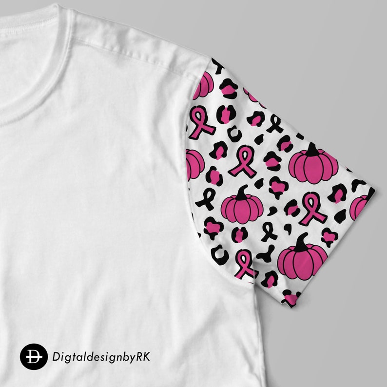 Pink Leopard Ribbon Pumpkin Pattern SVG Pumpkin Ribbon - Etsy