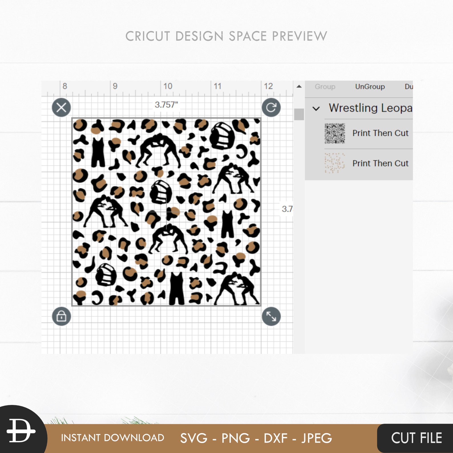 Wrestling Leopard Pattern Wrestling Cheetah Pattern Sport - Etsy