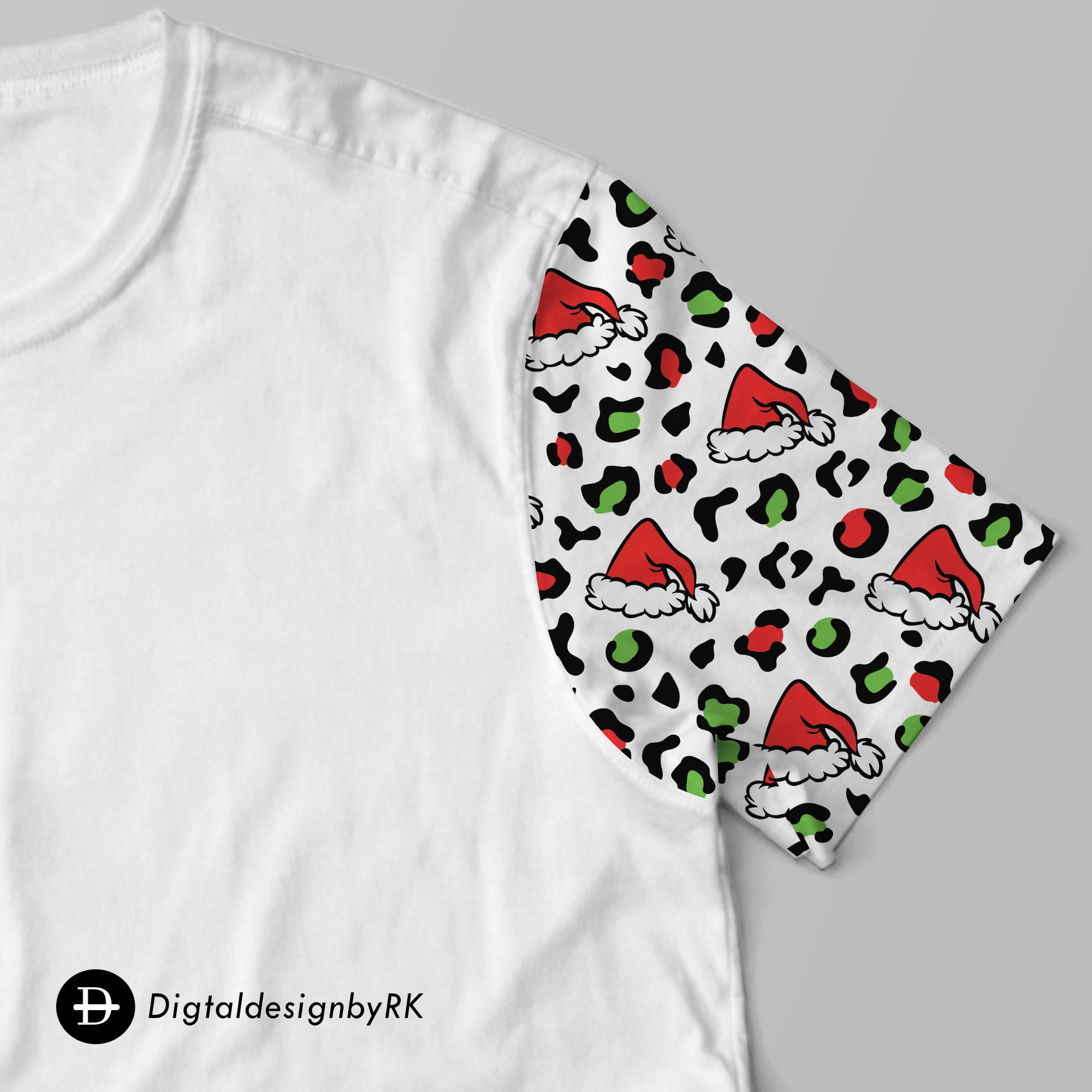 Santa Hat Leopard Pattern SVG Christmas Hat Cheetah Pattern - Etsy