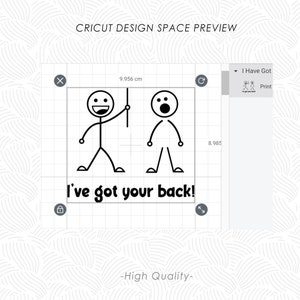 I Have Got Your Back Svg, Stick Figure Svg Cut File, Stick People ...