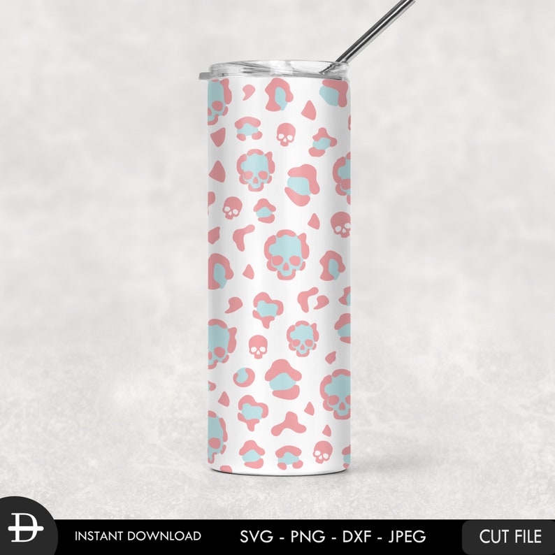 Pastel Leopard Skull Pattern SVG Skull Cheetah Pattern Svg - Etsy