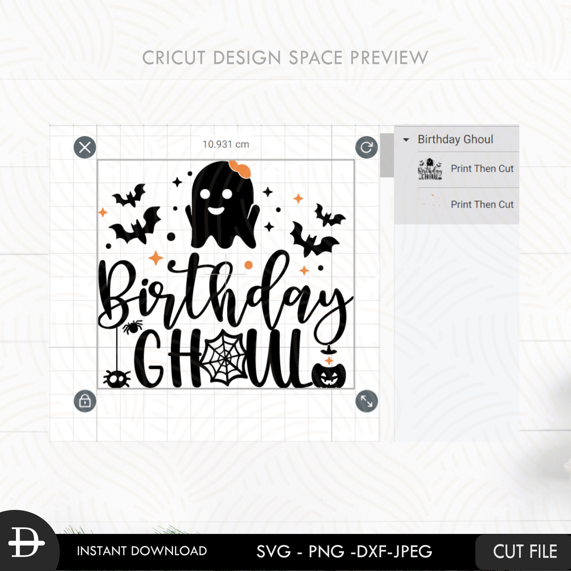 Birthday Ghoul Svg, Girl Birthday Halloween Svg, Cute Birthday ...