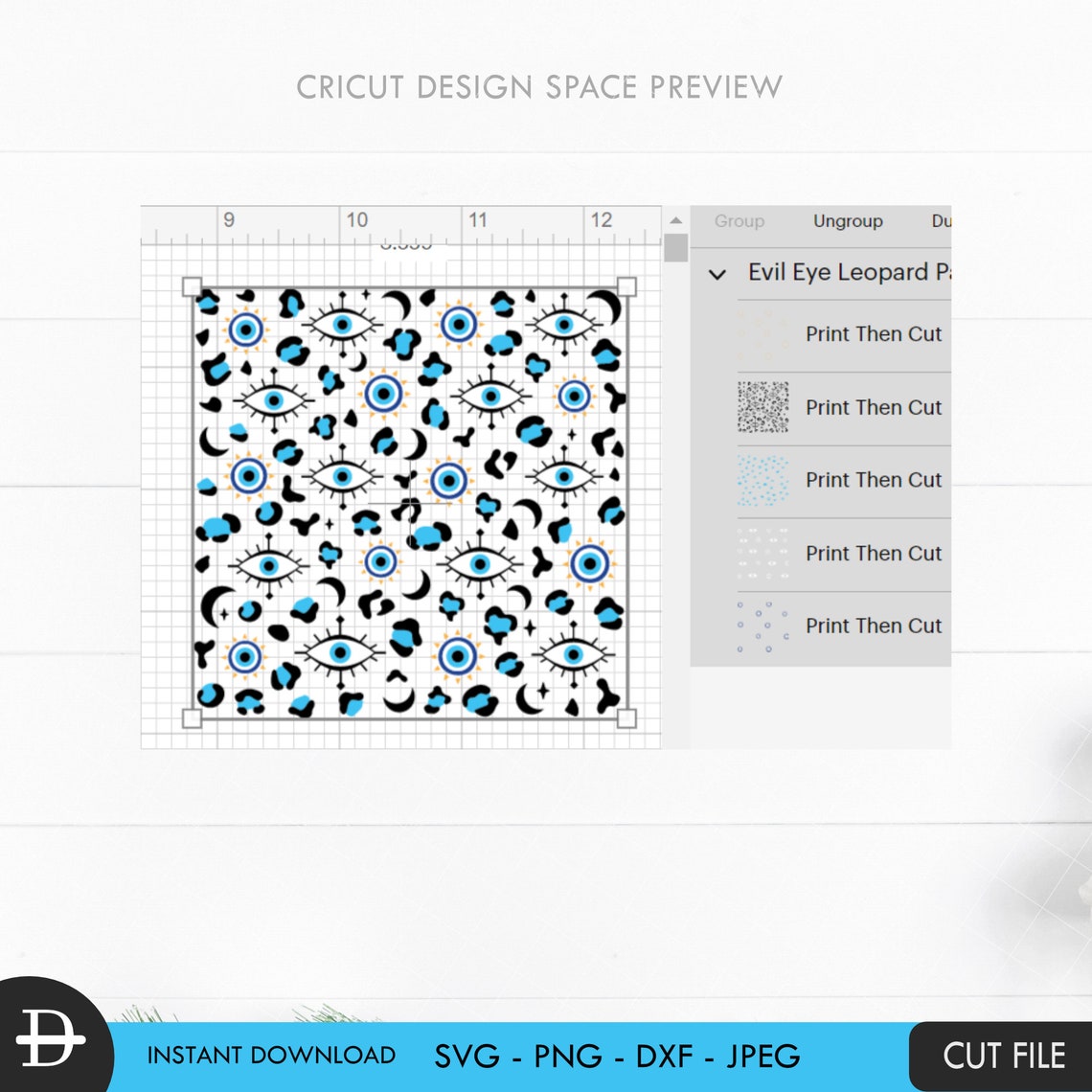 Evil Eye Leopard Pattern Svg Turkish Hamsa Cheetah Svg Evil - Etsy