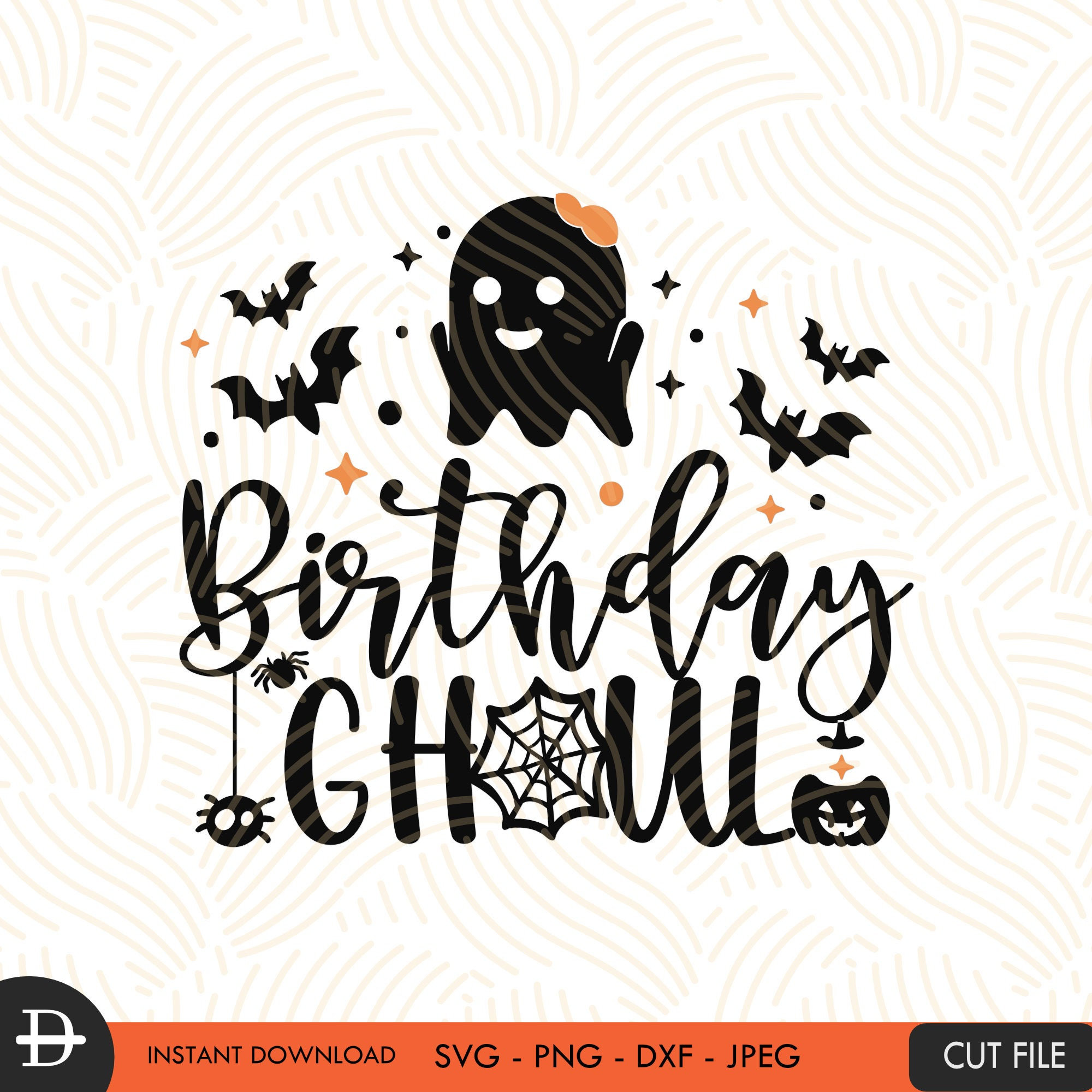 Birthday Ghoul svg Girl Birthday Halloween svg Cute birthday | Etsy