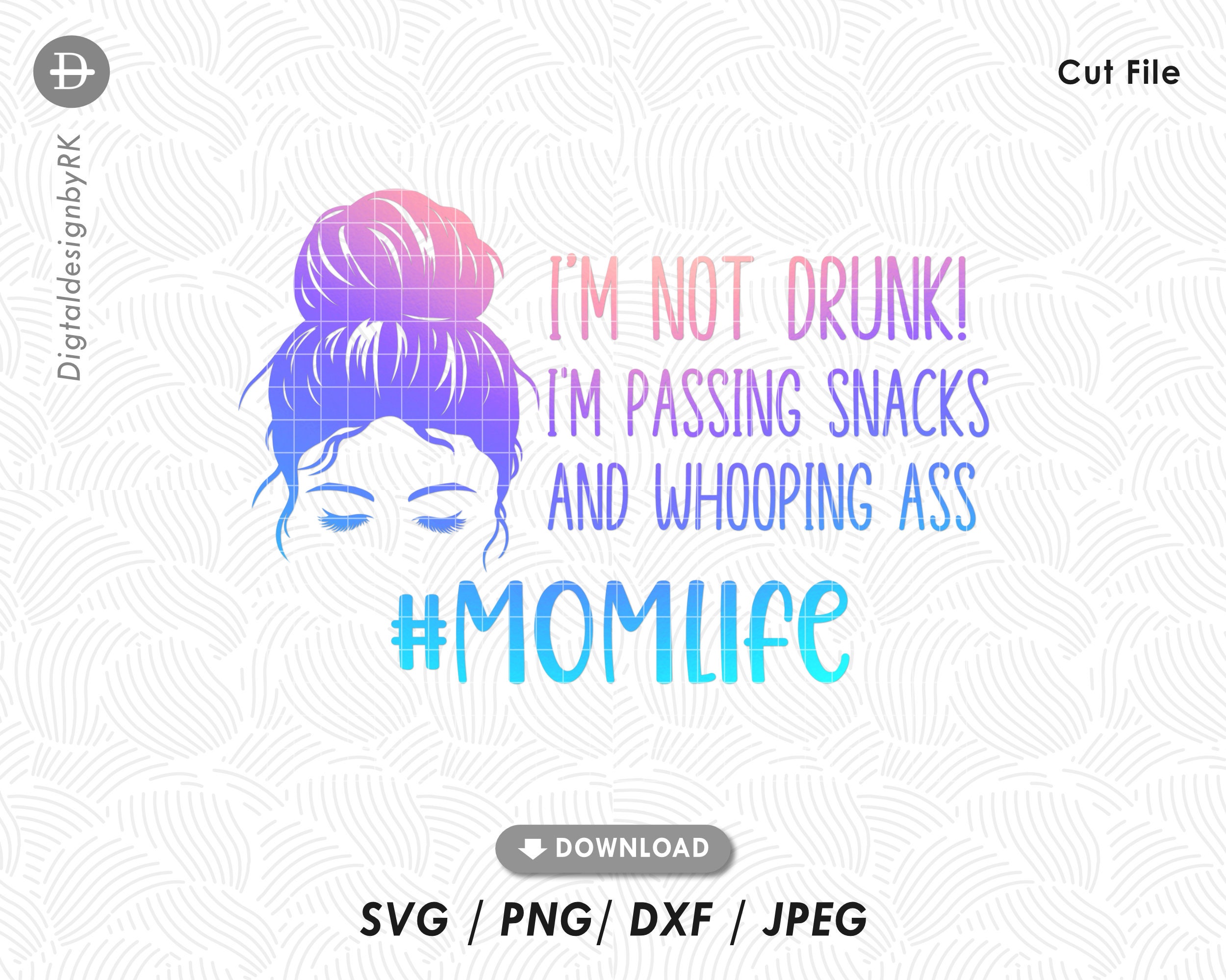 I'm Not Drunk SVG I Am Passing Out Snacks SVG Funny Mom - Etsy