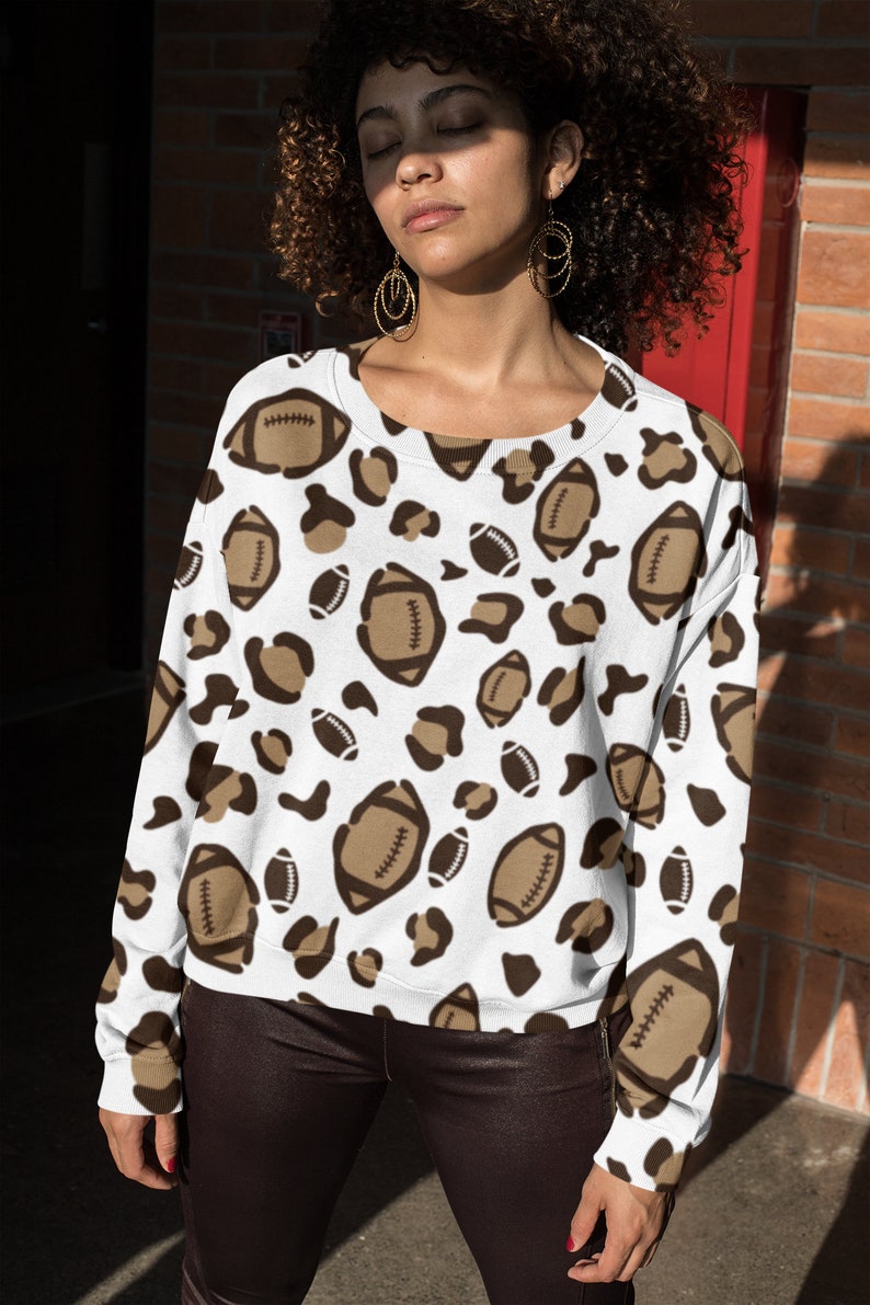 Leopard Football Pattern SVG Football Cheetah Pattern Svg - Etsy