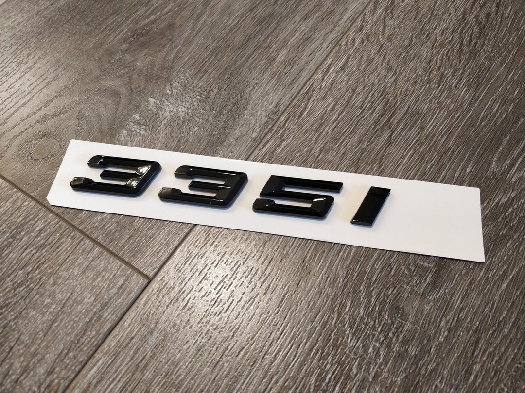 BMW 335i Black Emblem. Black BMW 335i Trunk Badge - Etsy Australia