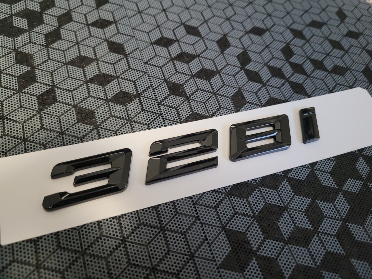 BMW 328i Black Emblem. Black BMW 328i Trunk Badge - Etsy