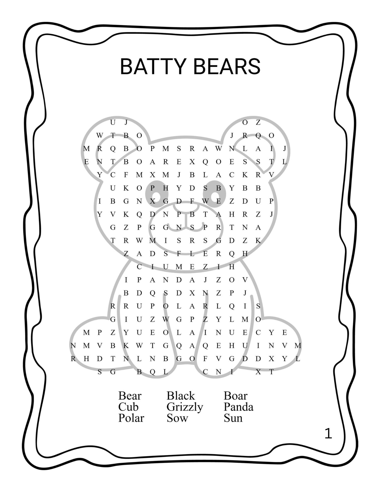 MARVELOUS MAMMALS: A Fun and Educational Word Search Activities for ...