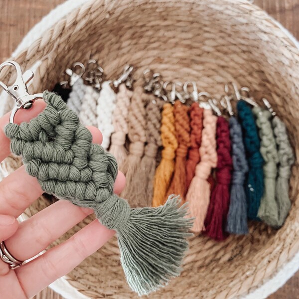 Macrame Key Chains - Etsy