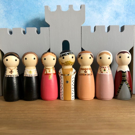 Arabic Style Dolls Eco Friendly Toys Hand Painted Wooden Peg Dolls ...