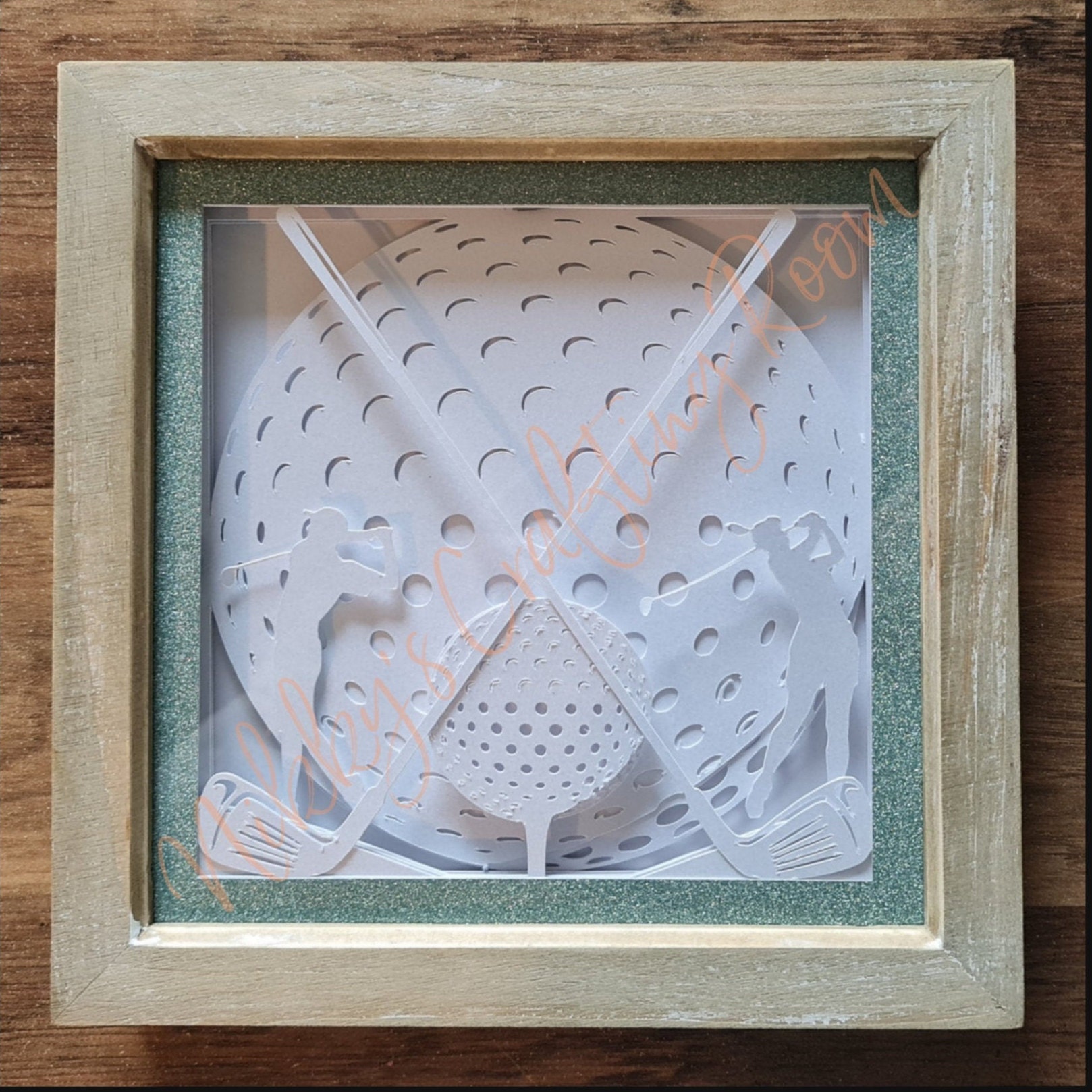 Golf 3D Shadow Box Svg,light Box Template,digital Download,cricut ...