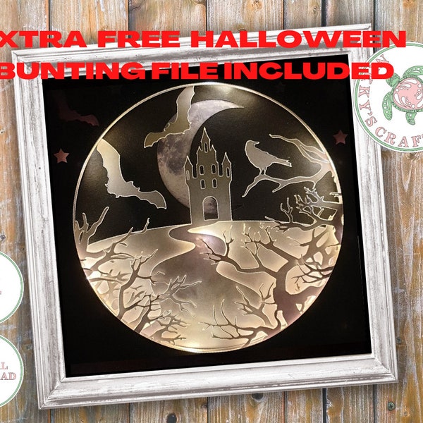 Raven Light Box Template - Etsy