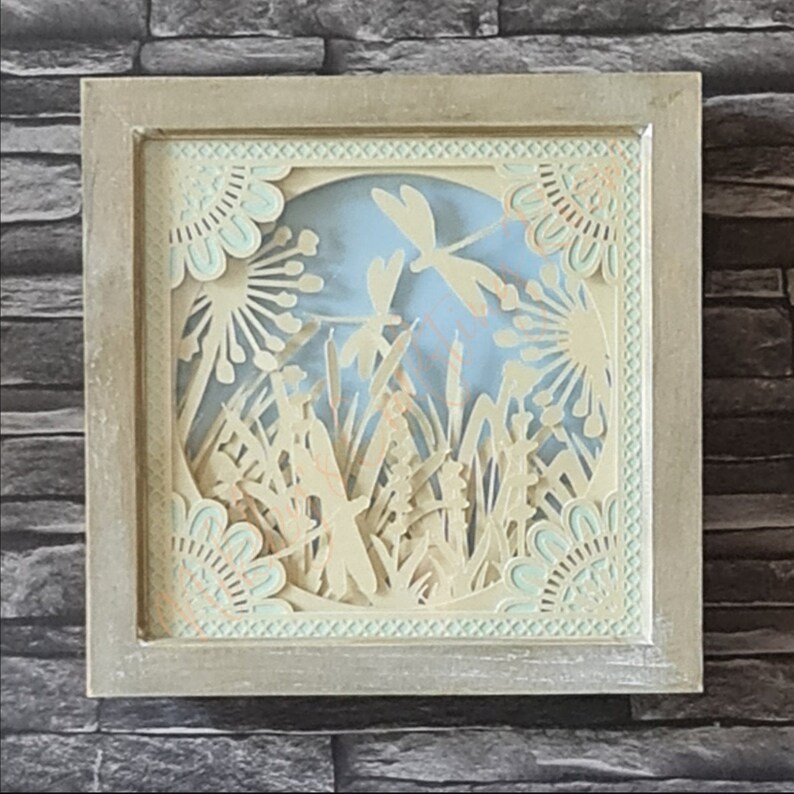 Dragonfly 3d Shadow Box Svg Digital Download for Cricut - Etsy