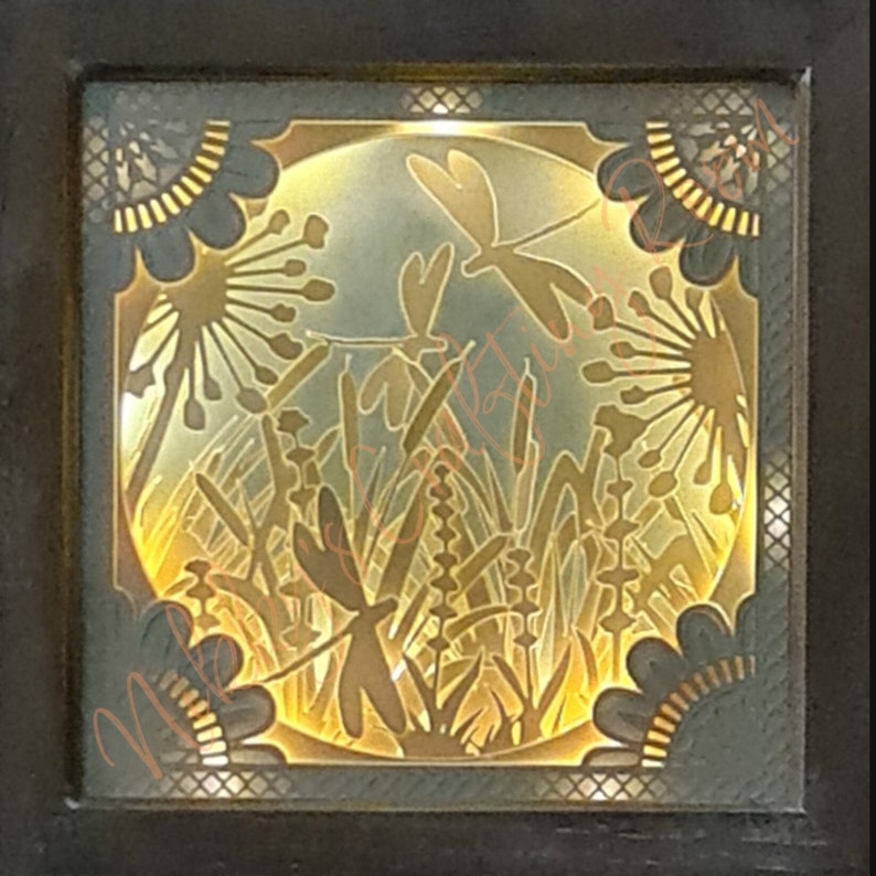 Dragonfly 3d Shadow Box Svg Digital Download for Cricut - Etsy