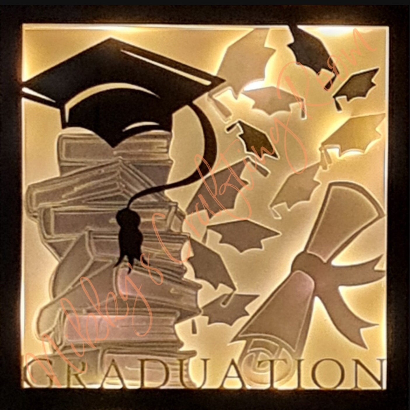 Graduation 3D Shadow Box Svg,light Box Template,digital Download,cricut ...