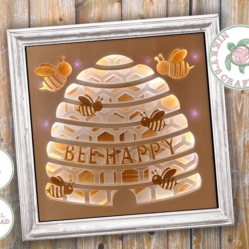 Bee Shadow Box - Etsy