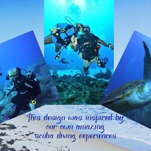 Scuba Diving,3d Shadow Box Svg,light Box Template,digital Download ...