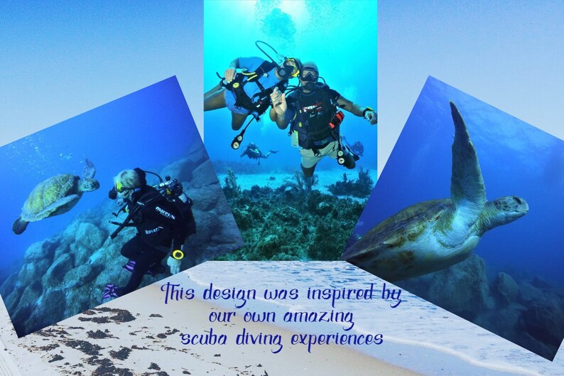 Scuba Diving3d Shadow Box Svglight Box Templatedigital - Etsy