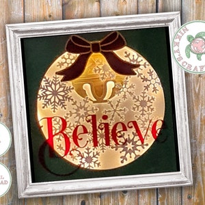 Polar Express Shadow Box Svg - Etsy
