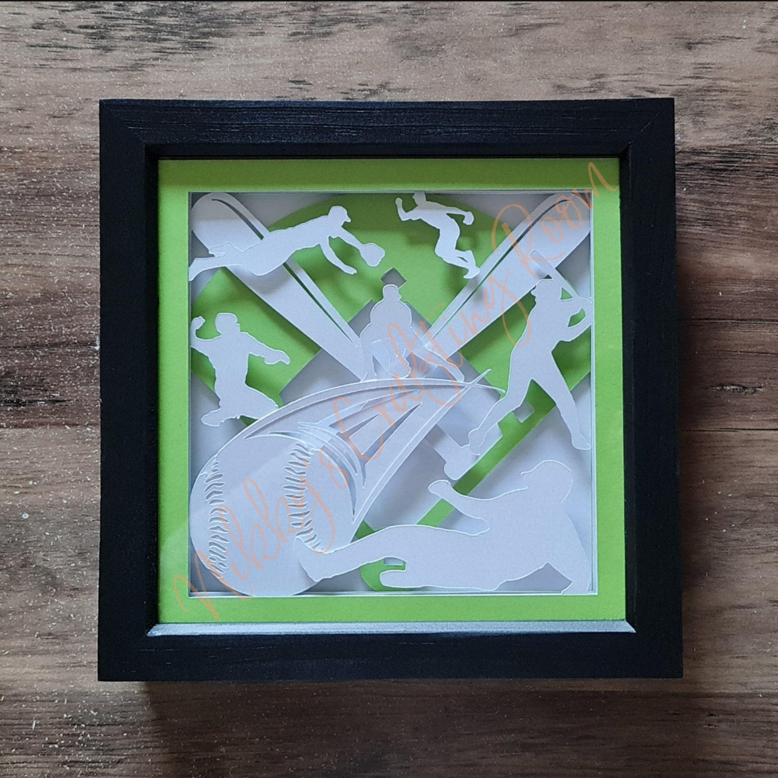 Baseball 3D Shadow Box Svg, Light Box Template,digital Download,cricut ...