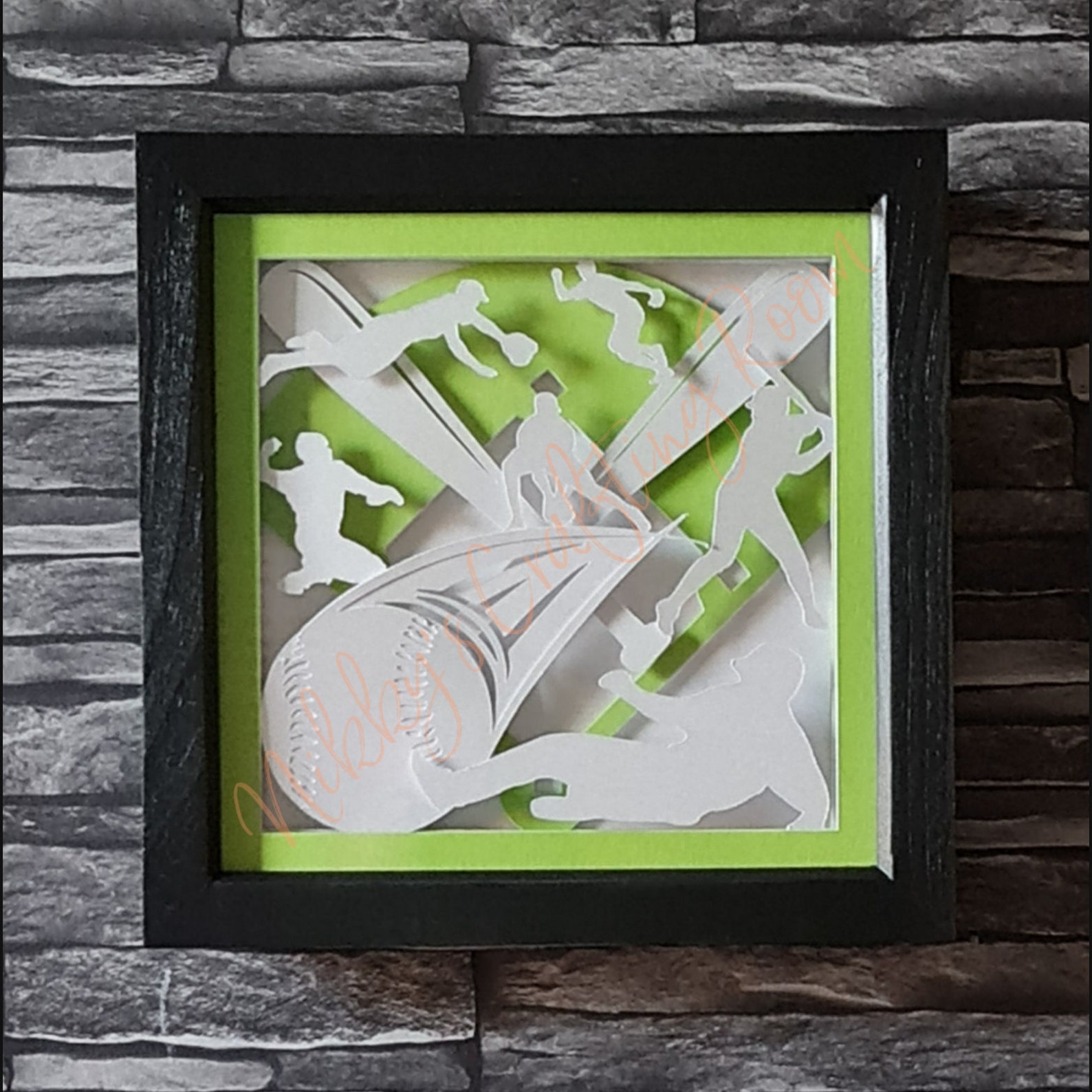 Baseball 3D Shadow Box Svg, Light Box Template,digital Download,cricut ...