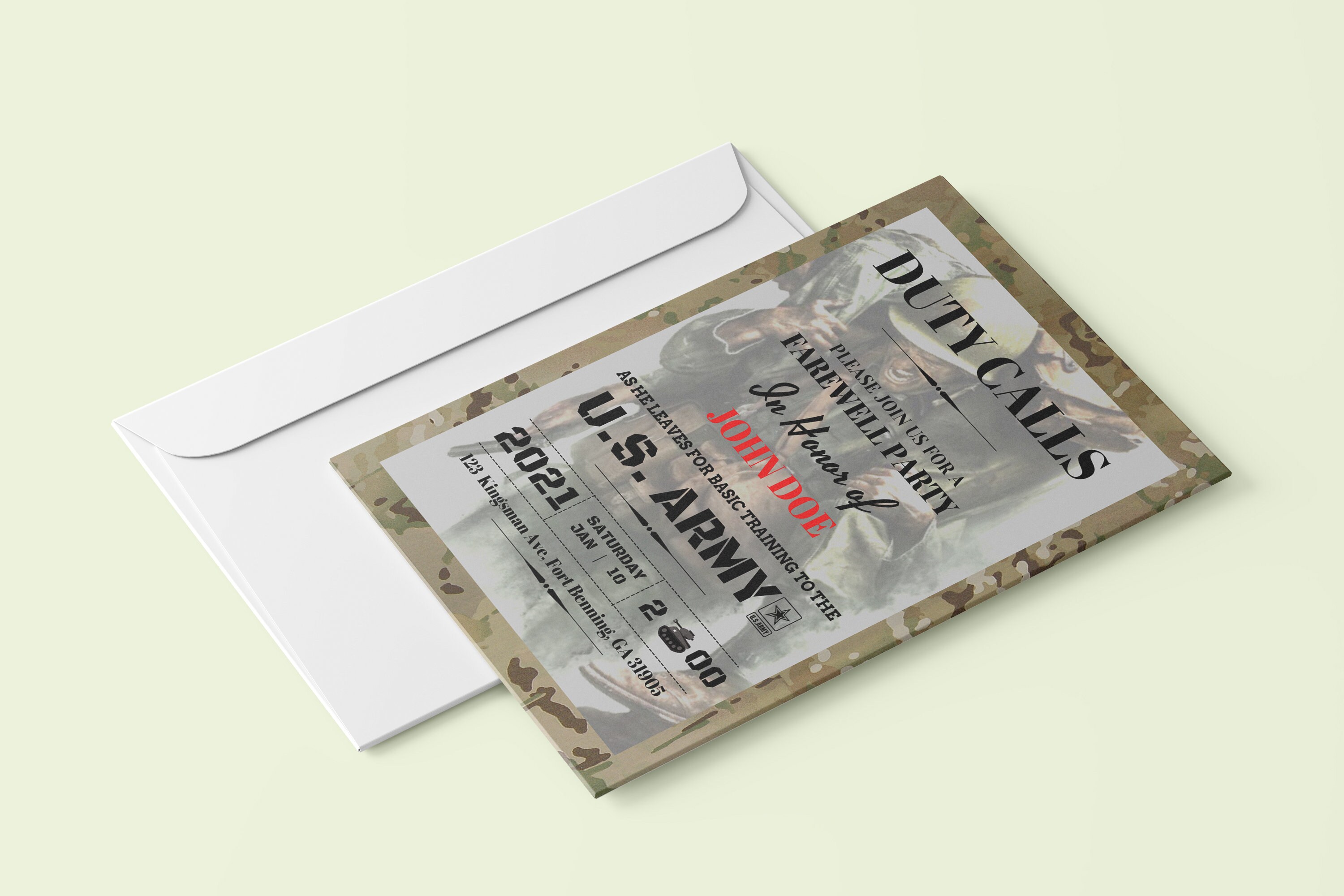 Duty Calls, Military Farewell Party, Basic Training, Army - Etsy