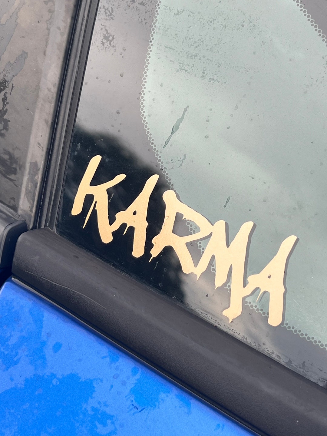 Karma Adhesive Decal - Etsy