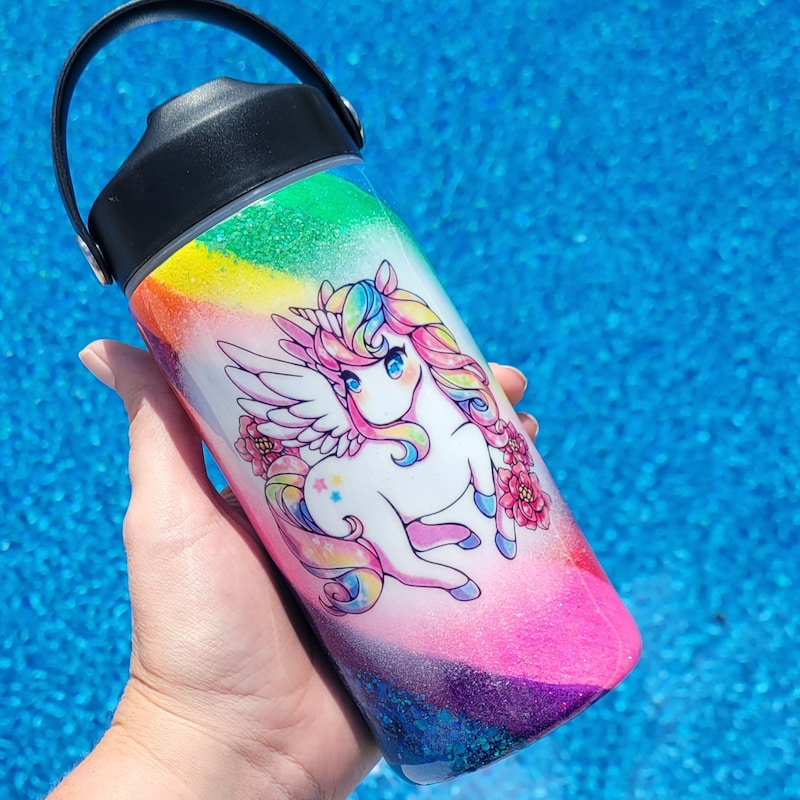 Glitter Water Bottle - Etsy