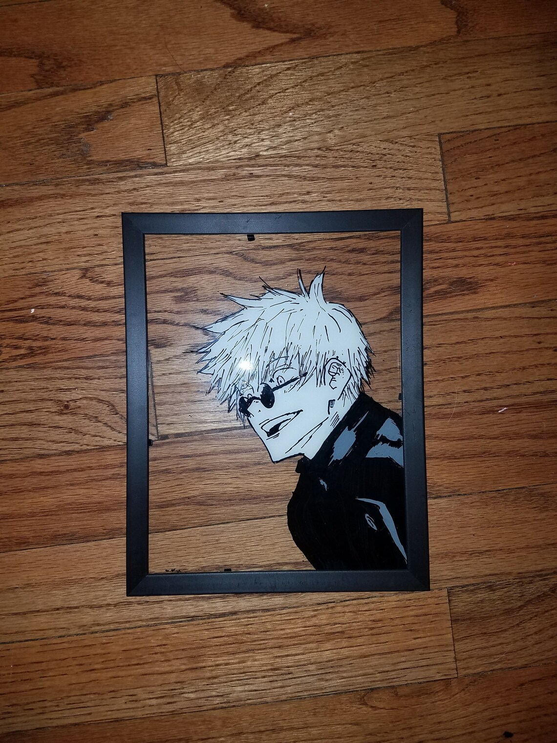 Gojo Glass Painting Jujutsu Kaisen | Etsy
