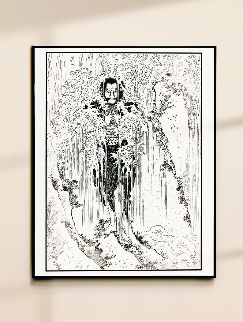 Set of 3 Illustrations, Old Japanese Sketches, Printable Wall Art - Etsy