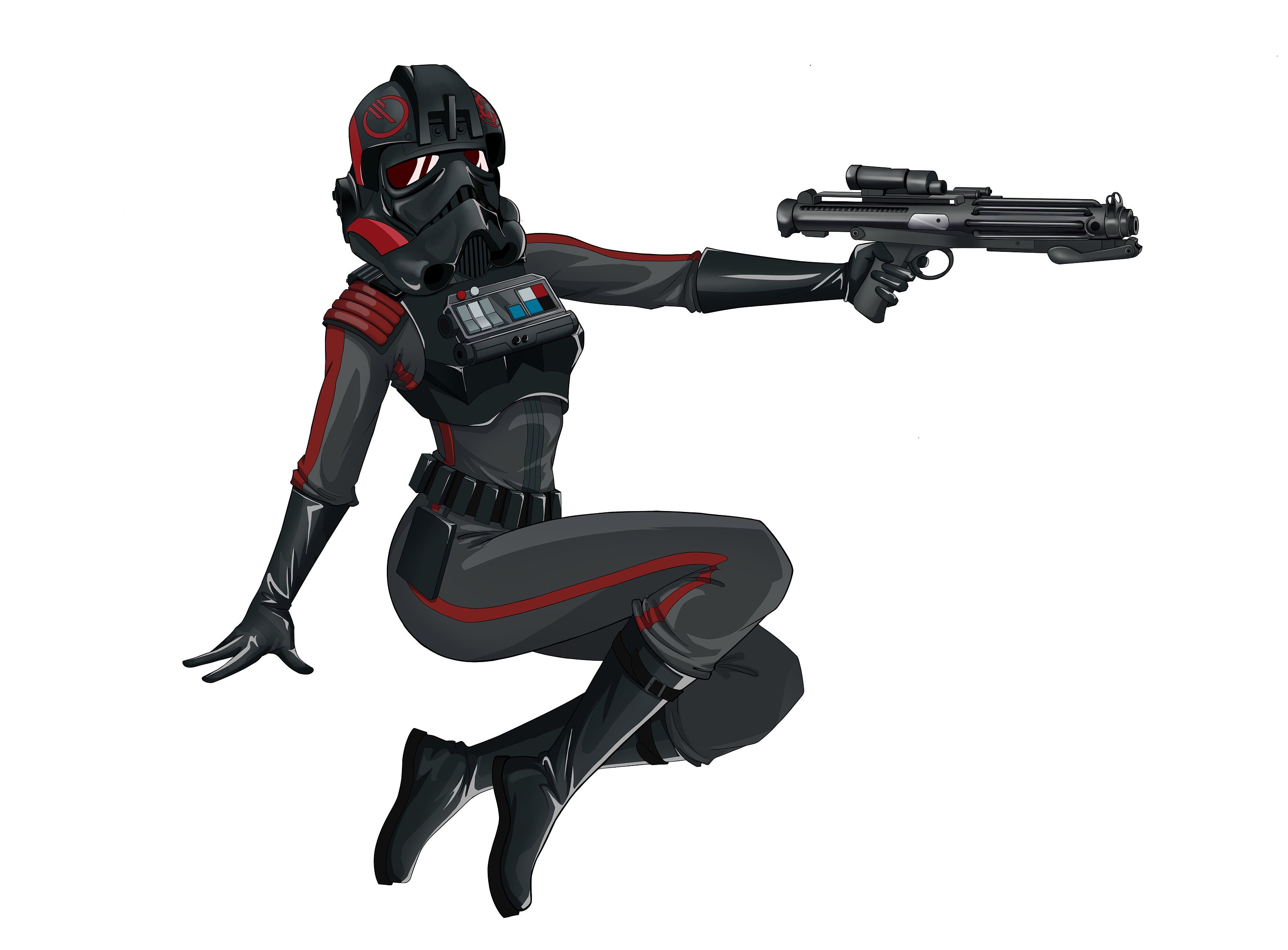 Custom Digital Star Wars Portrait- ONE CHARACTER - Etsy