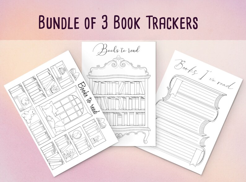 Printable Book Tracker - Etsy