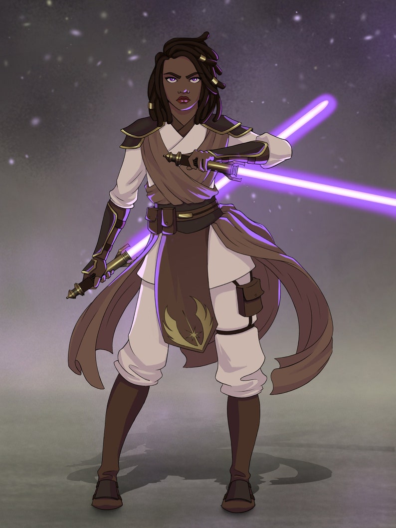 Custom Digital Star Wars Portrait- ONE CHARACTER - Etsy