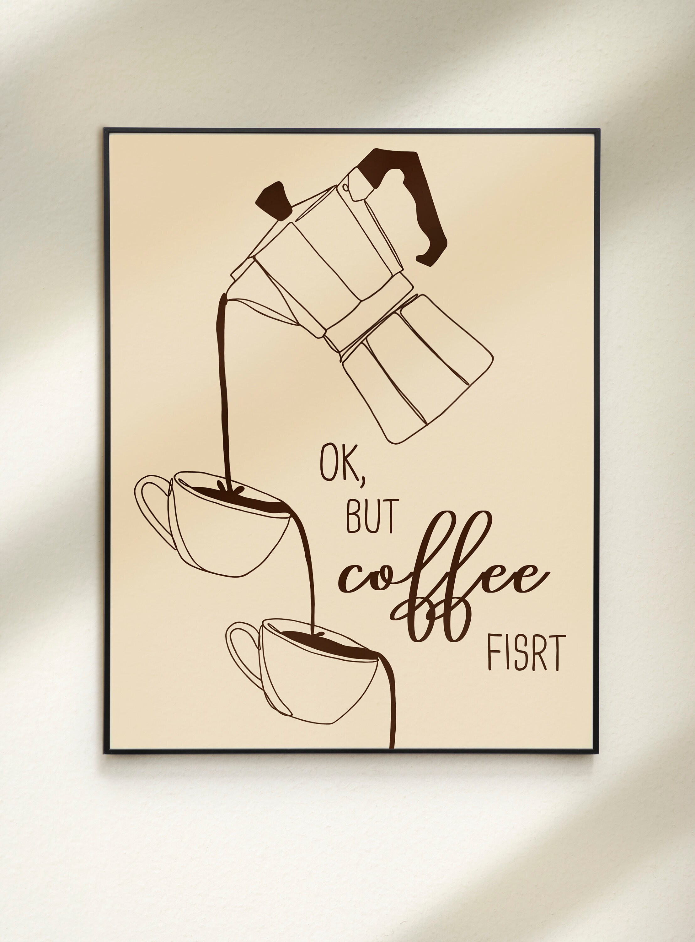 Coffe Lovers Art Print, Culinary Poster, Kitchen Wall Art, Poster on ...