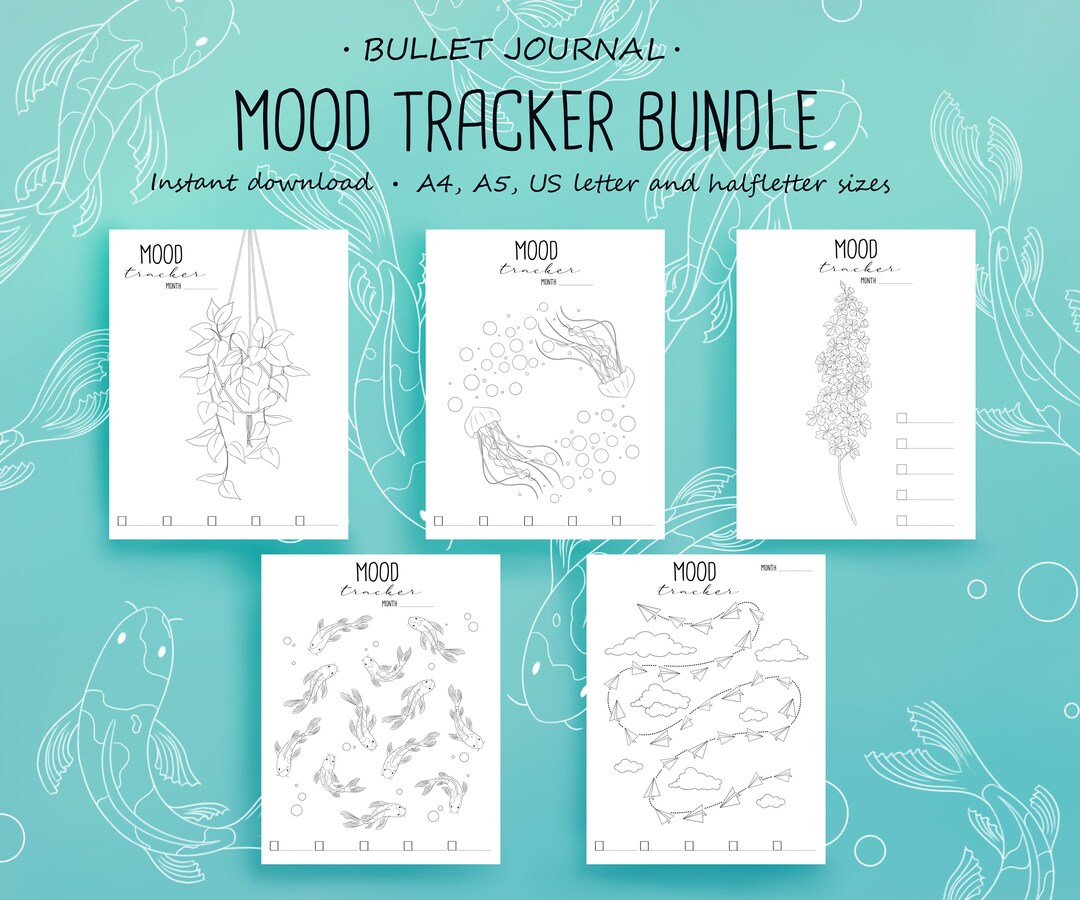 Mood Tracker Bundle Pack/ Printable - Etsy