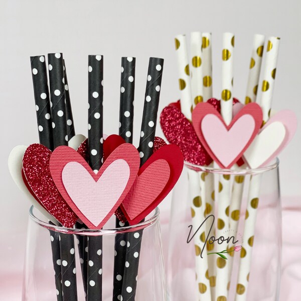 Valentines Day Straws - Etsy